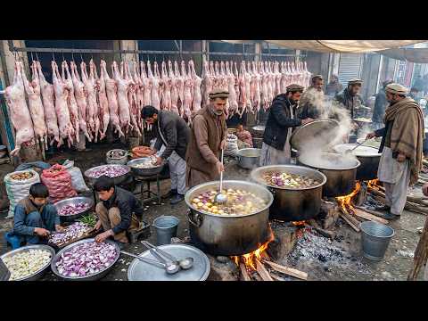 Breakfast in Afghanistan | Traditional Afghan morning street food | Kabuli pulao