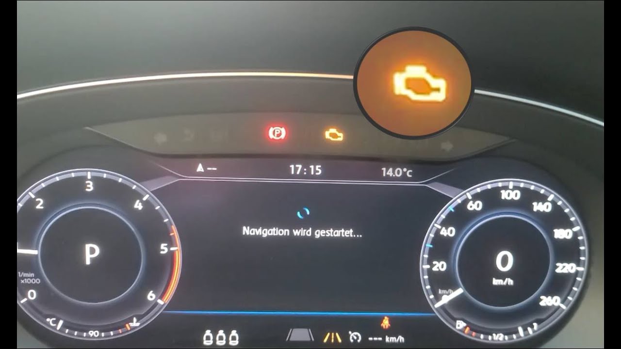 🚓 Gelbe Störung Leuchte VW Motorleuchte? CAR Service Fehlermeldung ...