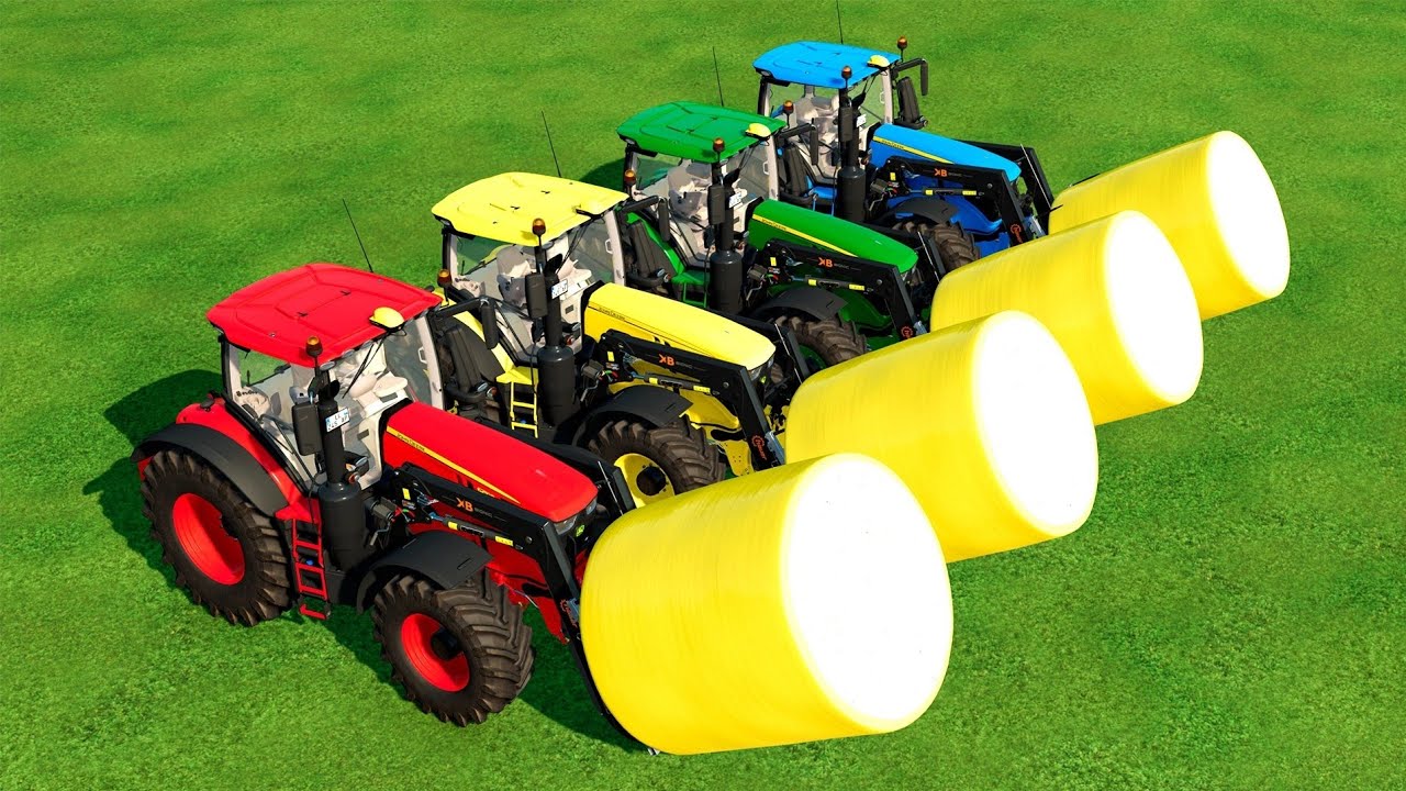 HARVESTING AND LOAD COTTON WITH JOHN DEERE TRACTORS - Farming Simulator ...