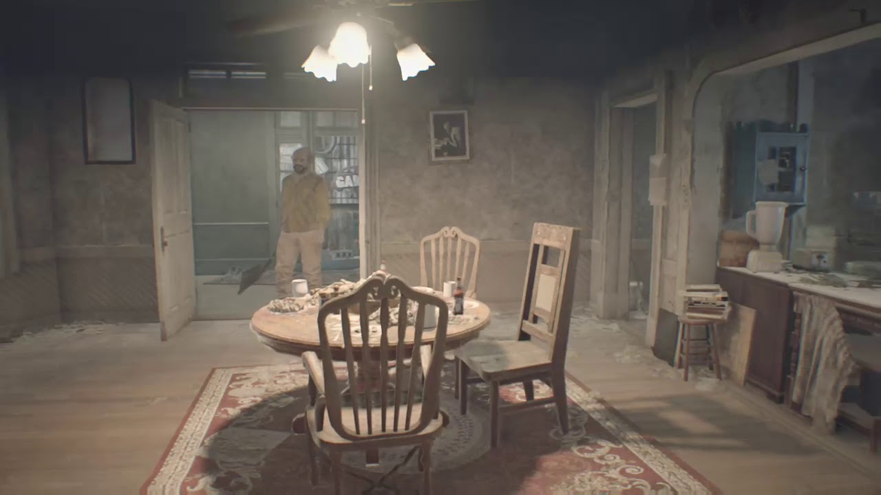 Resident Evil 7 biohazard Xbox One Jack Smashes The Table and Wall ...