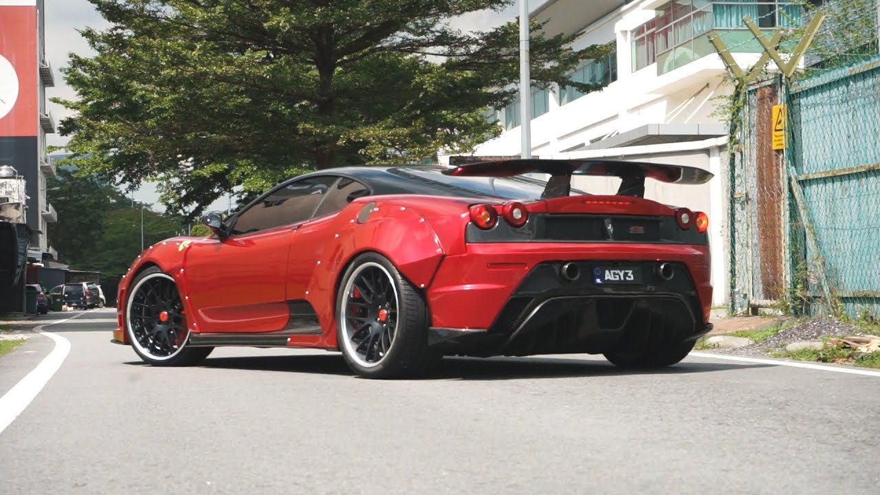LIBERTY WALK FERRARI F430 IN TRUE BLOOD RED! - YouTube