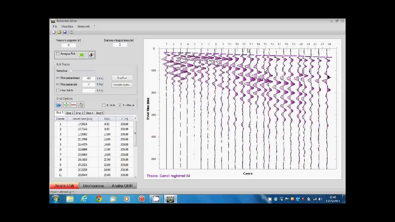 Seismic Refraction Software - Refraction Editor - YouTube
