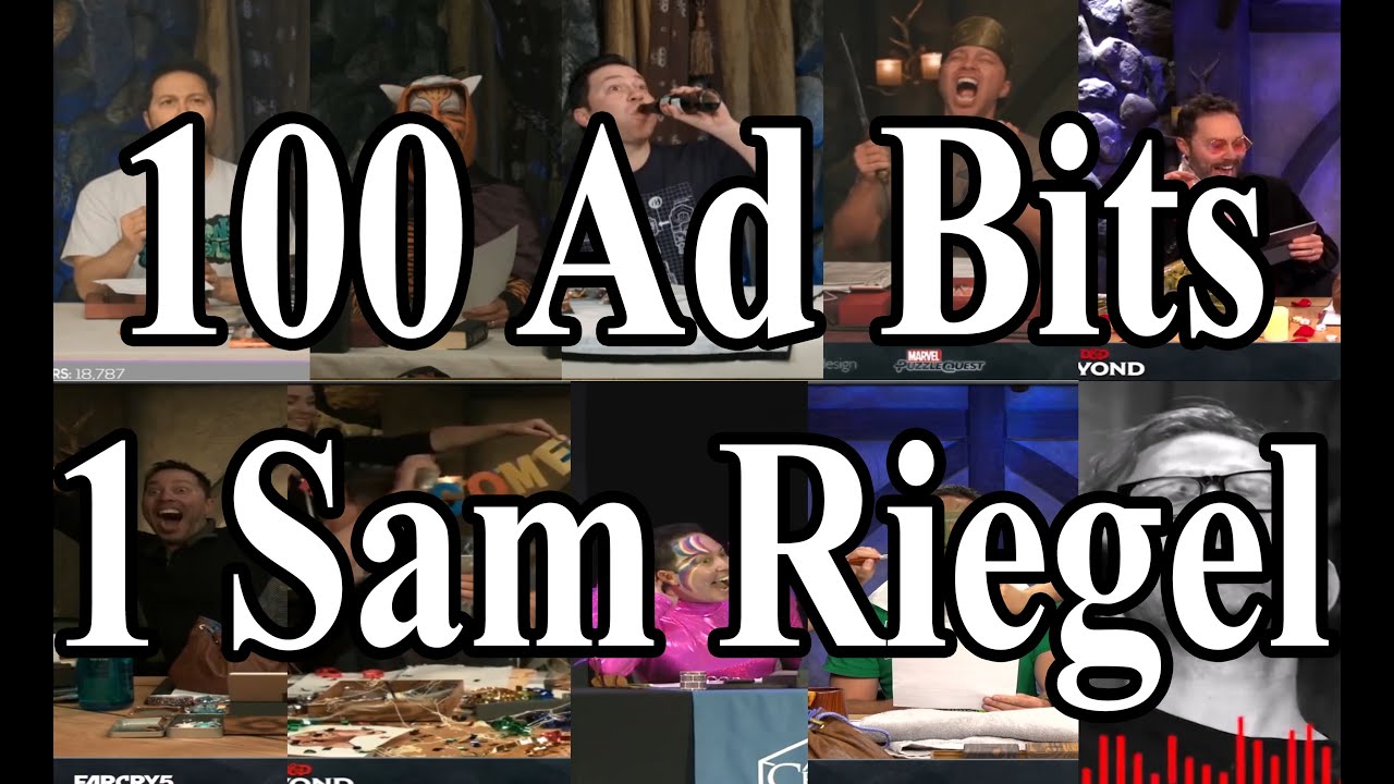 A SUPERCUT OF ALL 100 SAM RIEGEL AD BITS!!! (Critical Role) - YouTube
