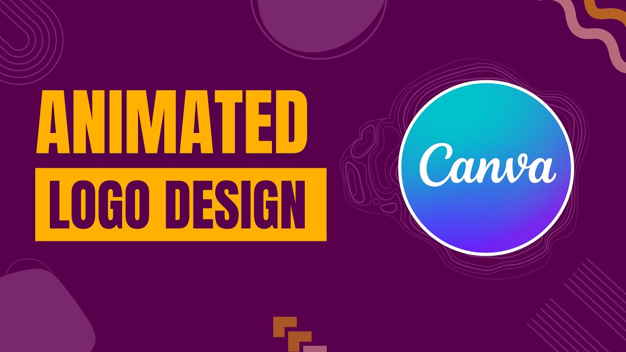 How to Design Animated Logo Splash Screen in Canva l Canva tutorial l ...