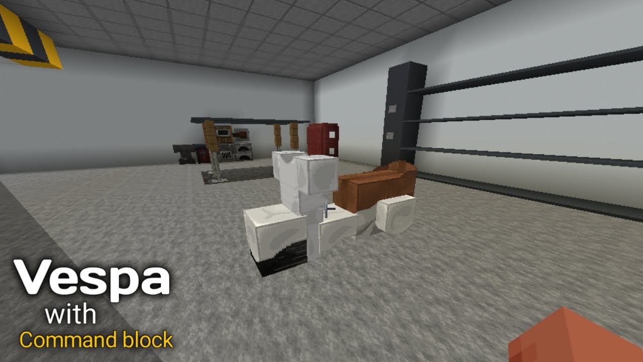Minecraft | Membuat motor vespa pake command block - YouTube
