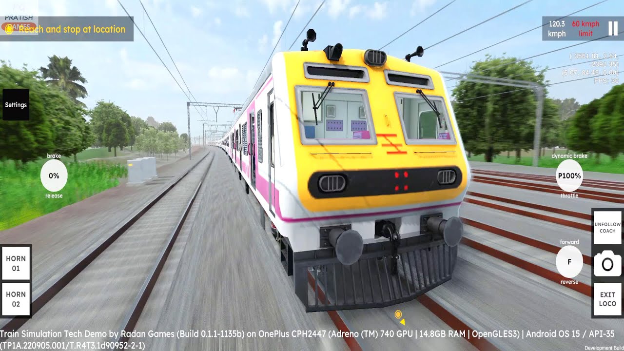 Mumbai Local Train Driving in RG Train Tech Demo Android Gameplay ...