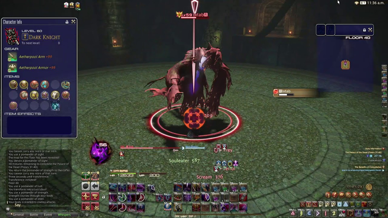 Solo PotD | Dark Knight | FFXIV | Floor 40 Boss - YouTube