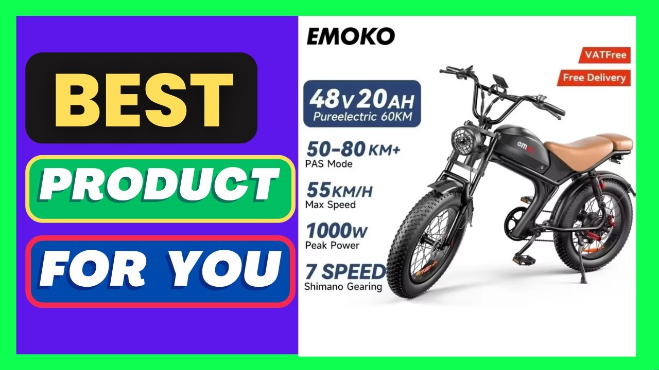 EMOKO C93 Retro Electric Bike 1000W - YouTube