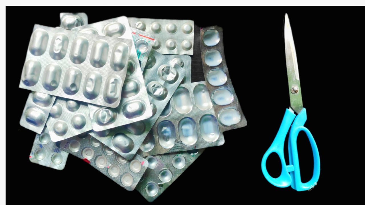 Best Out Of Waste Craft Idea Of Medicine Wrapper//Diy Home Decor ...