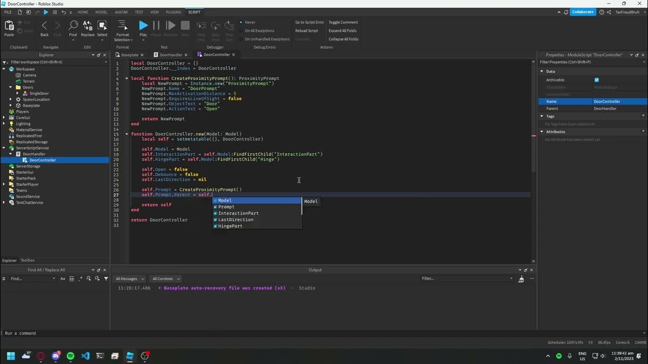 Roblox Door System - Object Oriented Programming - YouTube