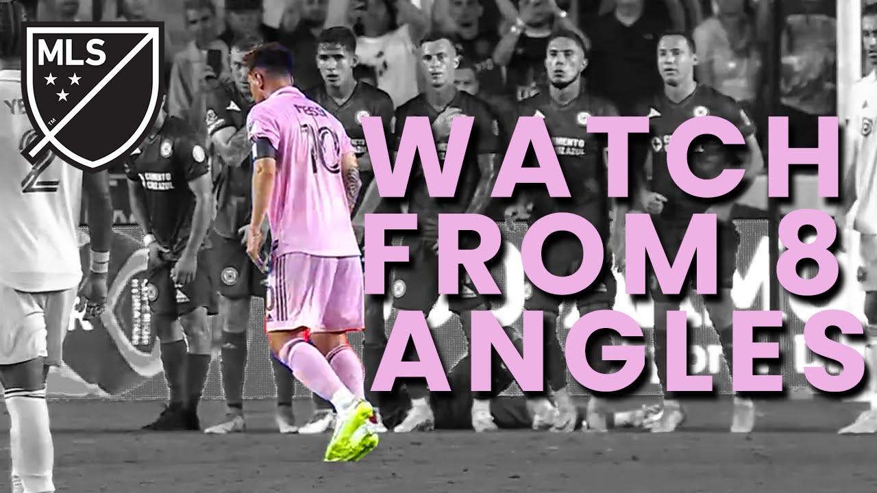 Lionel MESSI'S DEBUT GOAL INTER MIAMI from Every Angle [English ...