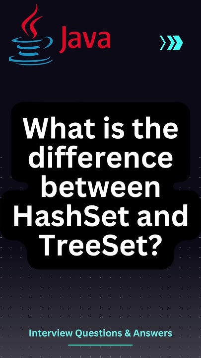 What is the difference between HashSet and TreeSet? #java #shorts #javaprogramming #coding - YouTube