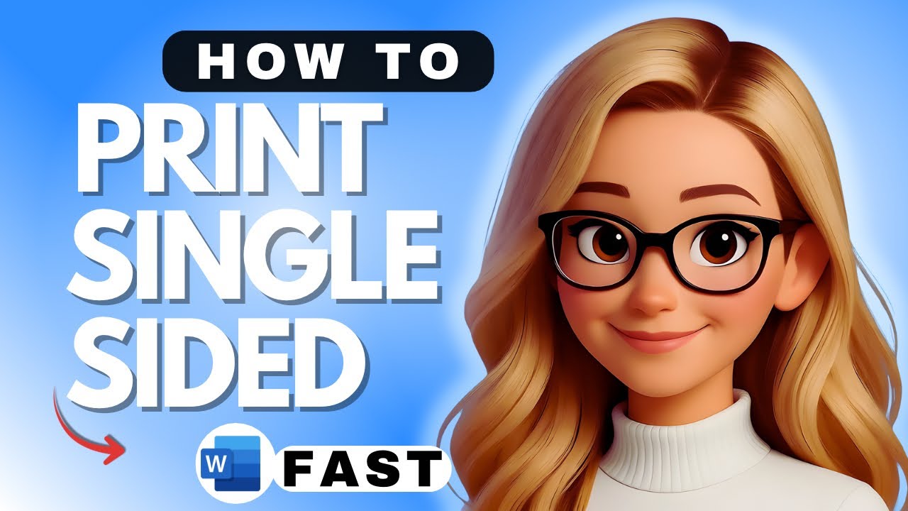 How to Print Single Sided in Microsoft Word - 2025 - YouTube