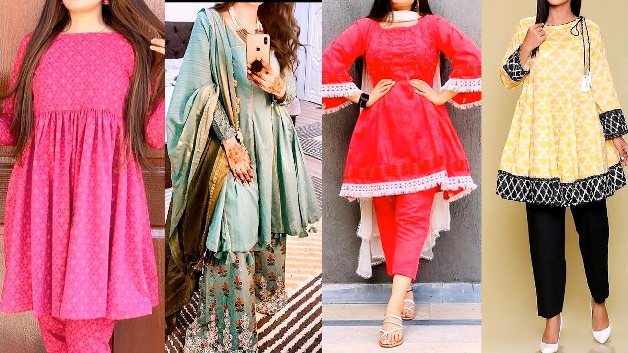 Trendy Short Frock Designs | Short Kurti Frocks | Short Frock Kurtis ...