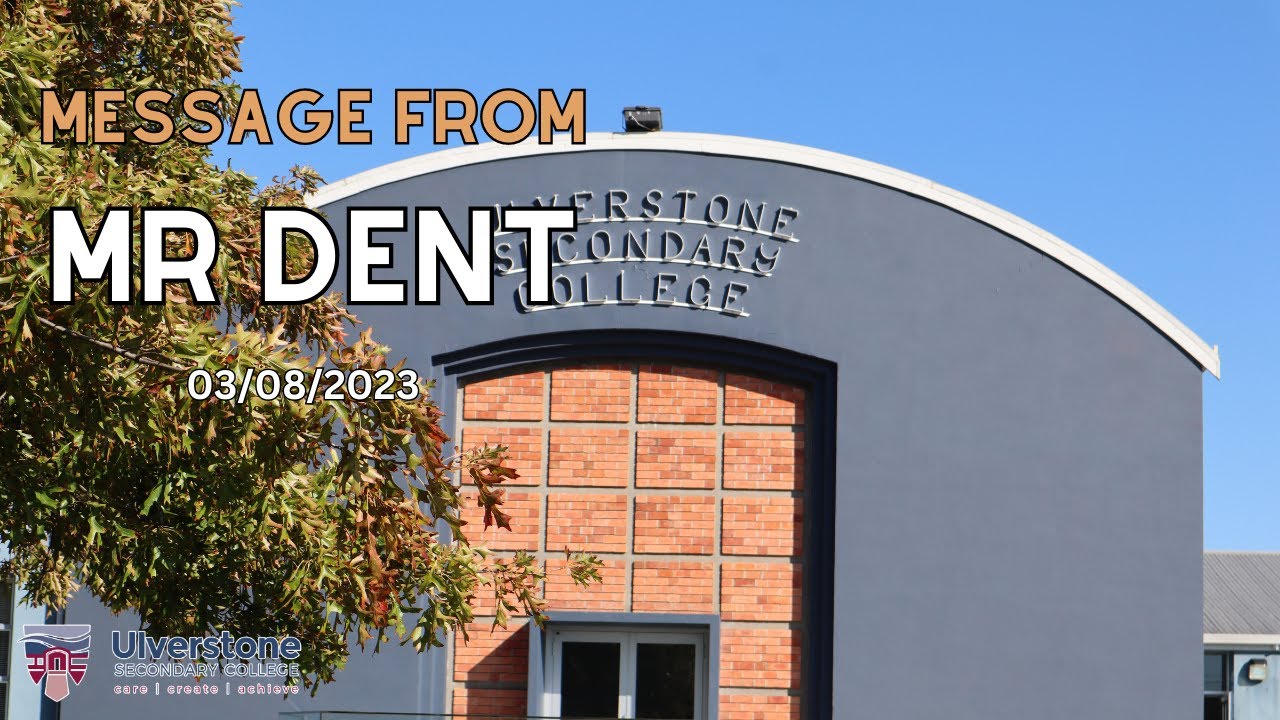 Message From Mr. Dent 03/08/2023 - YouTube