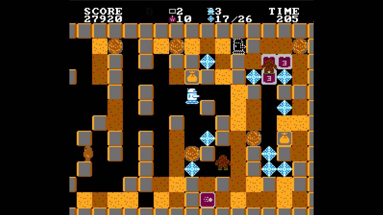 BioPhoenix Game Reviews: Crystal mines (NES) - YouTube