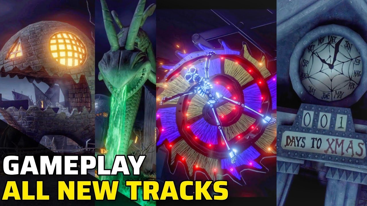 *NEW* The Nightmare Festival All Tracks Gameplay | Disney Speedstorm ...