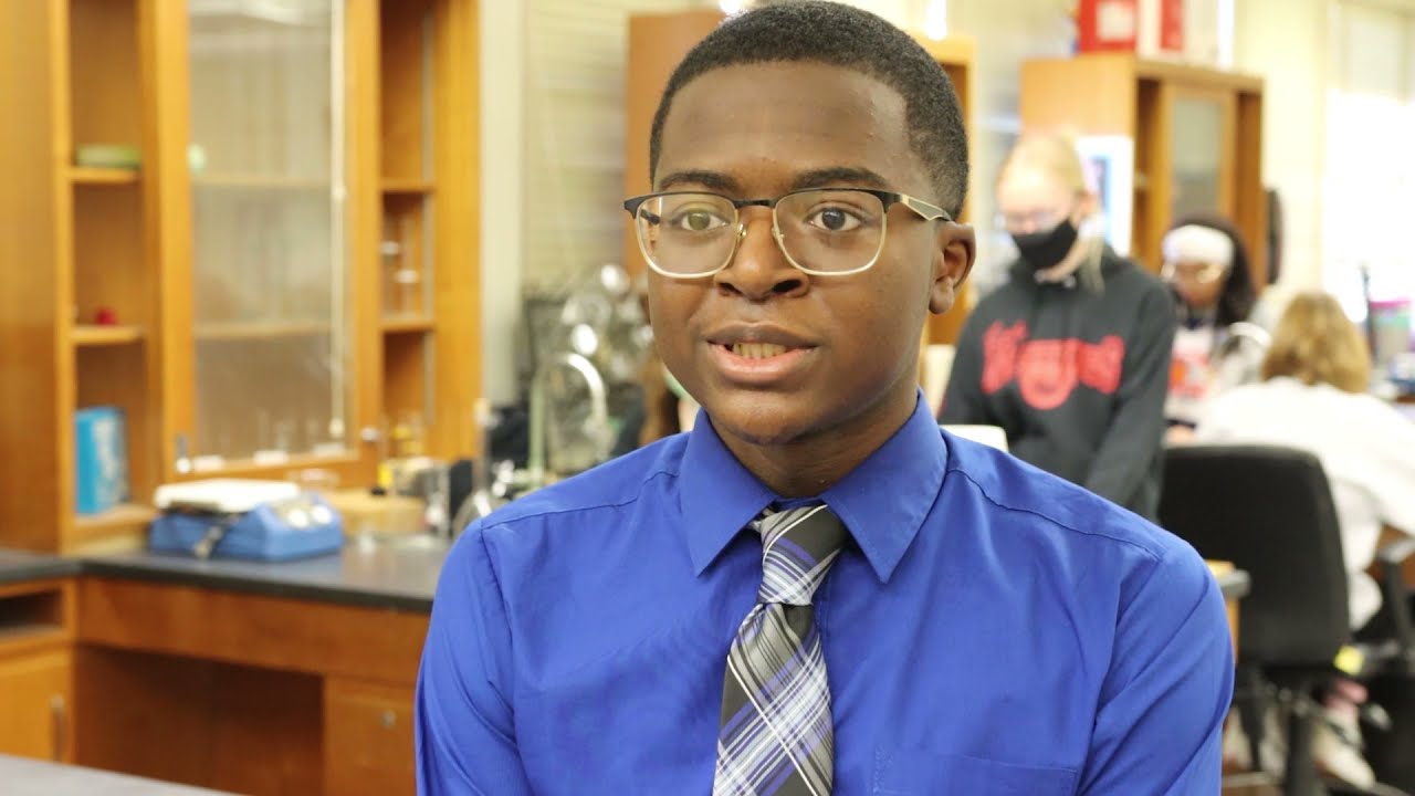 Elijah Burks: Top 40 Student Scientist in the Nation - YouTube