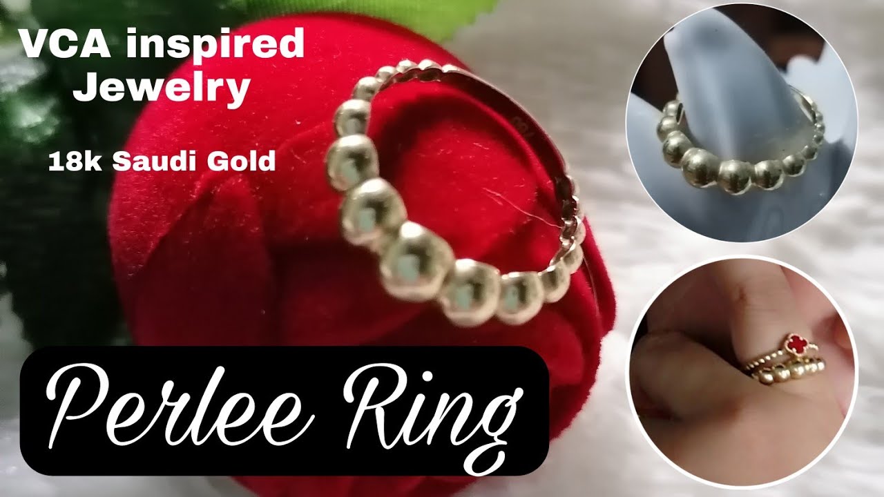 VCA inspired Jewelry: 18k Saudi Gold Perlee Ring / Eil Lie c. / Agencia ...