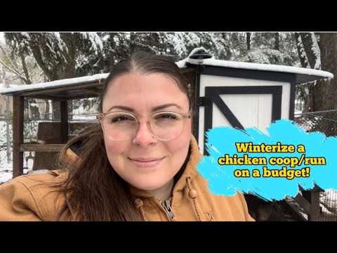 How to winterize a chicken coop and run - YouTube