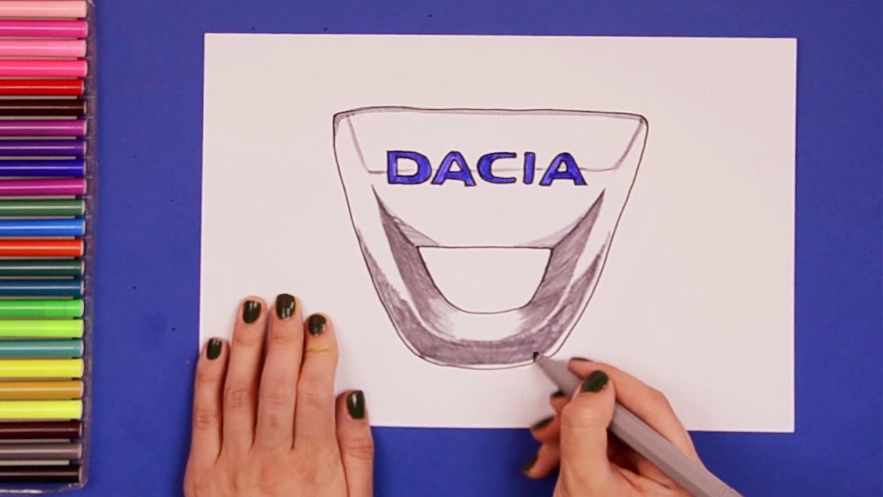 How to draw Dacia Cars Logo - YouTube
