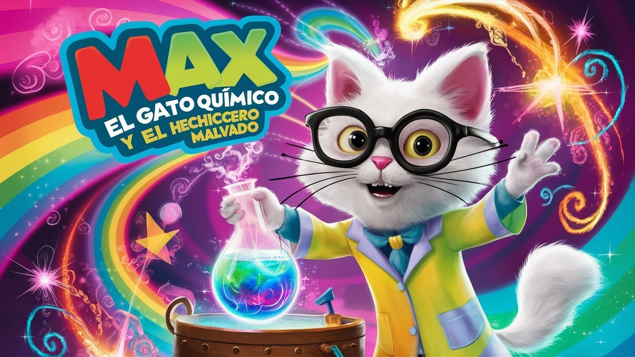 CUENTOS INFANTILES-Max el Gato Químico y el Hechicero Malvado - YouTube