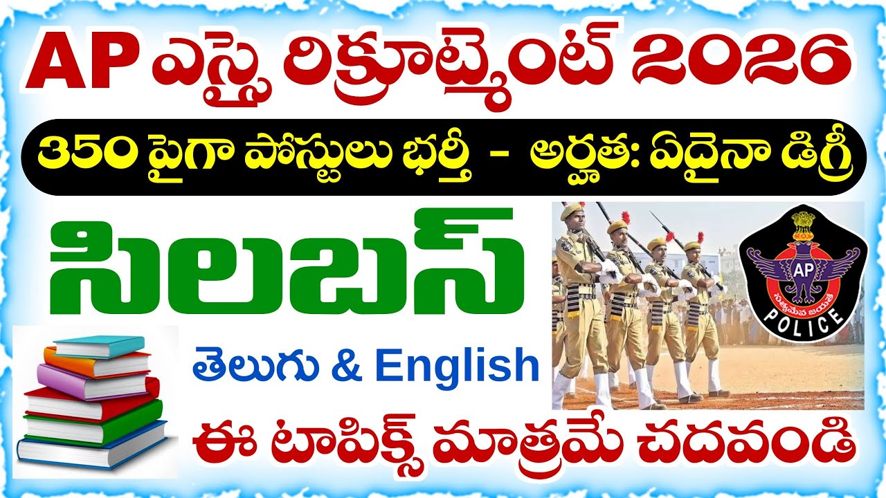 AP Police Sub Inspector Syllabus 2025 | APSLPRB SI Recruitment 2025 ...
