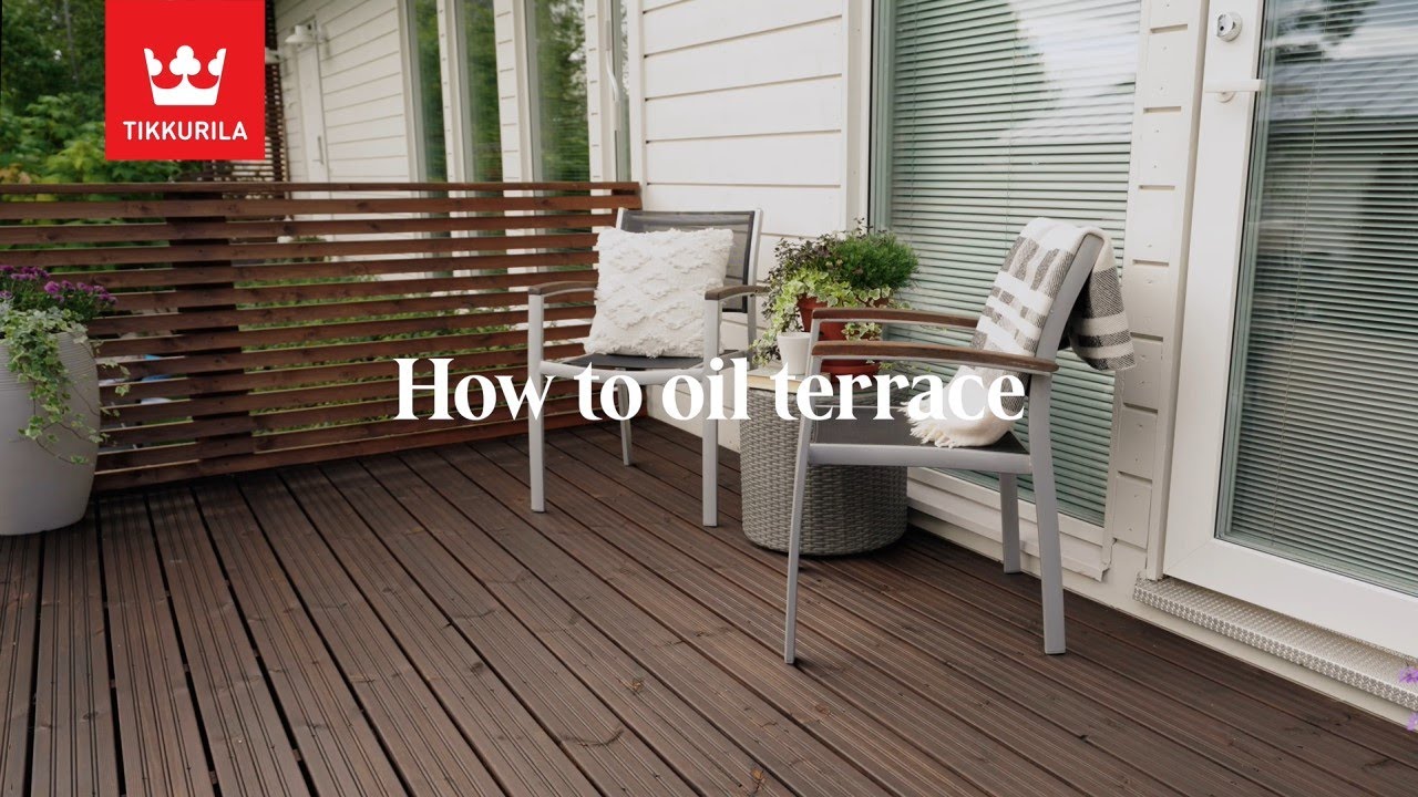 How to oil wooden deck - YouTube