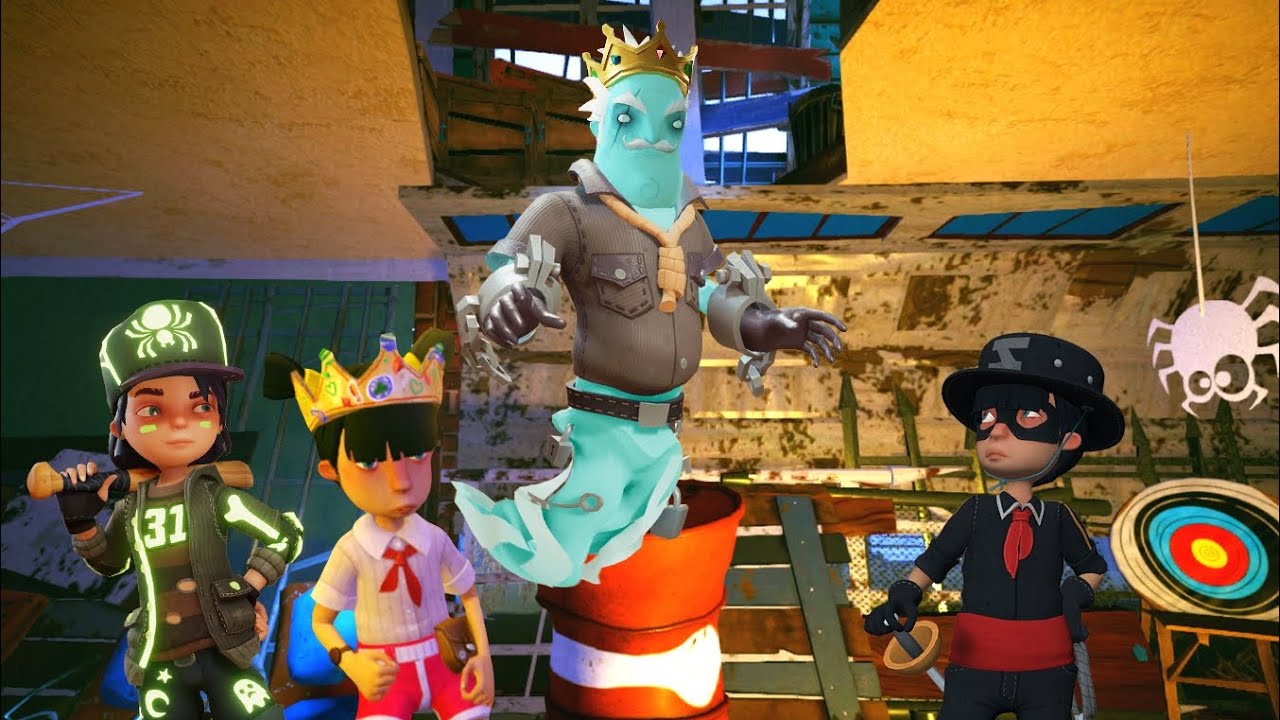 SCOUTS AND BRAVE VS GHOST NEIGHBOR - Secret Neighbor - YouTube