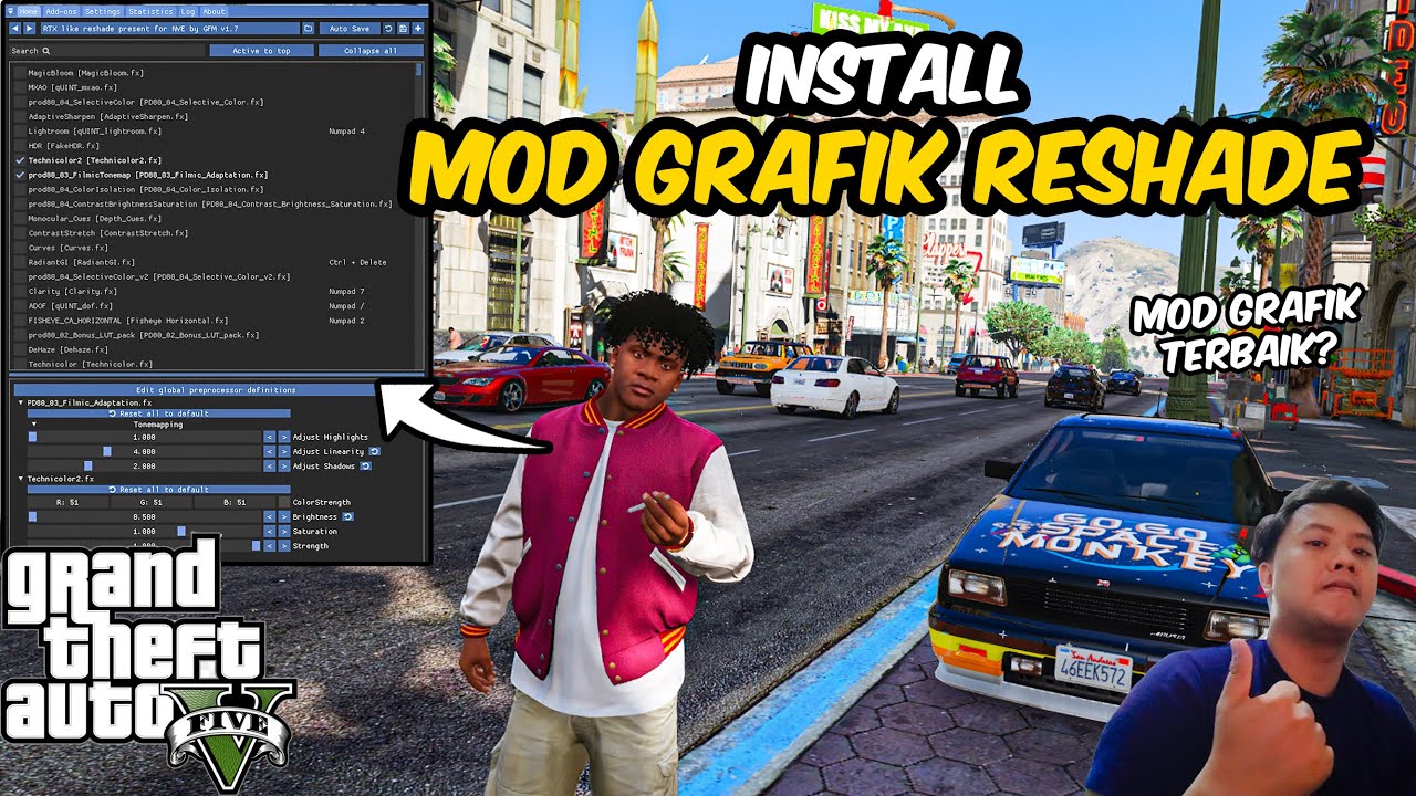CARA INSTALL MOD RESHADE TERBARU DI GTA V ENHANCED & LEGACY (2025 ...