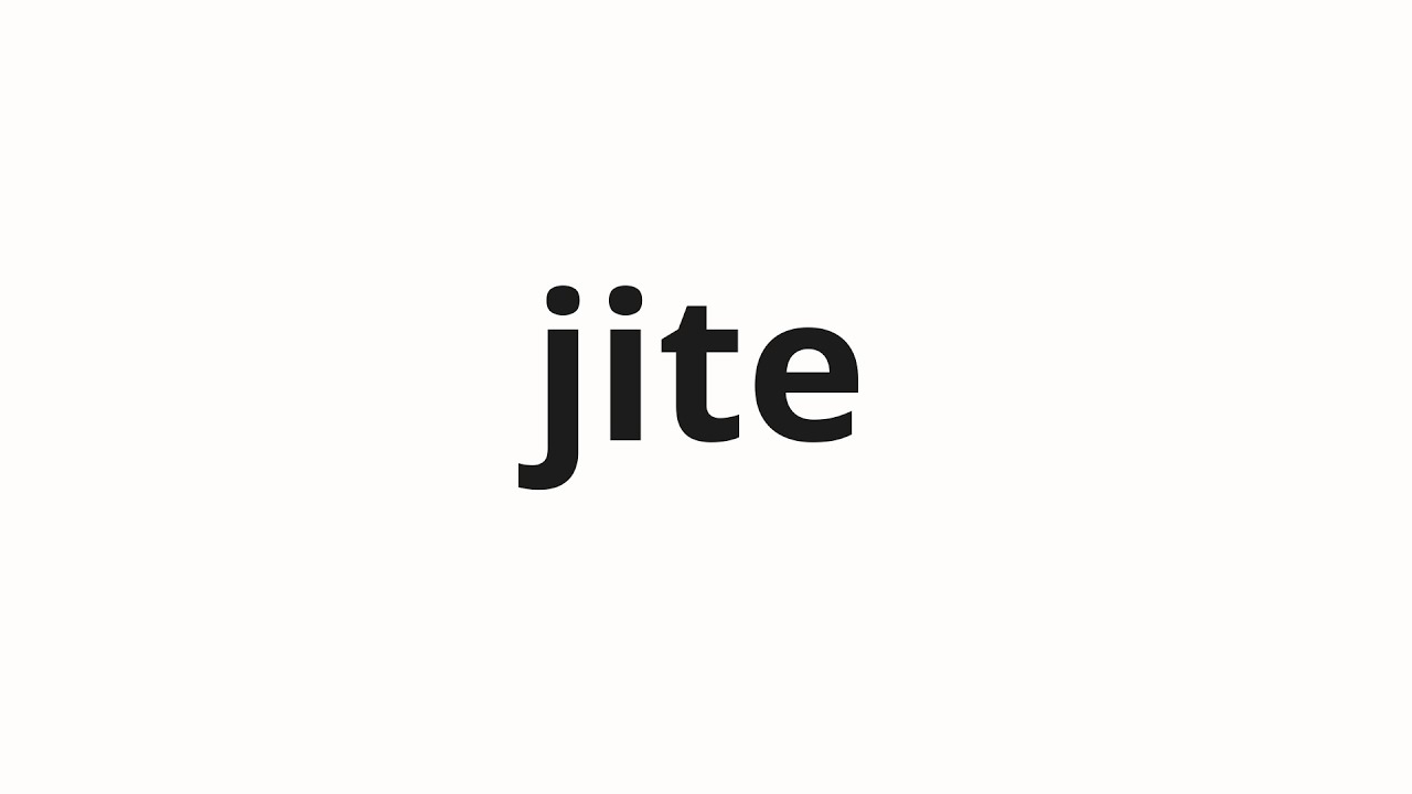How to pronounce jite | 持テ (Hold it in Japanese) - YouTube