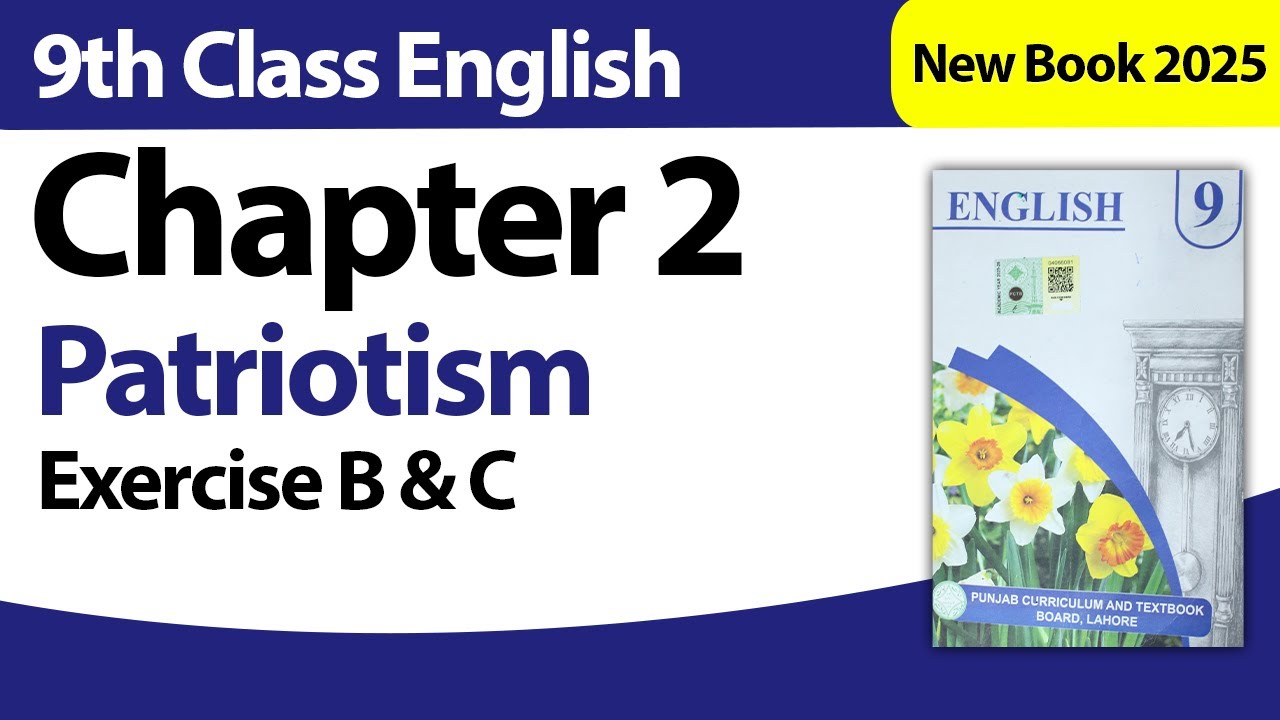 Exercise B & C | English Chapter 2 | 9th Class English New Book 2025 ...