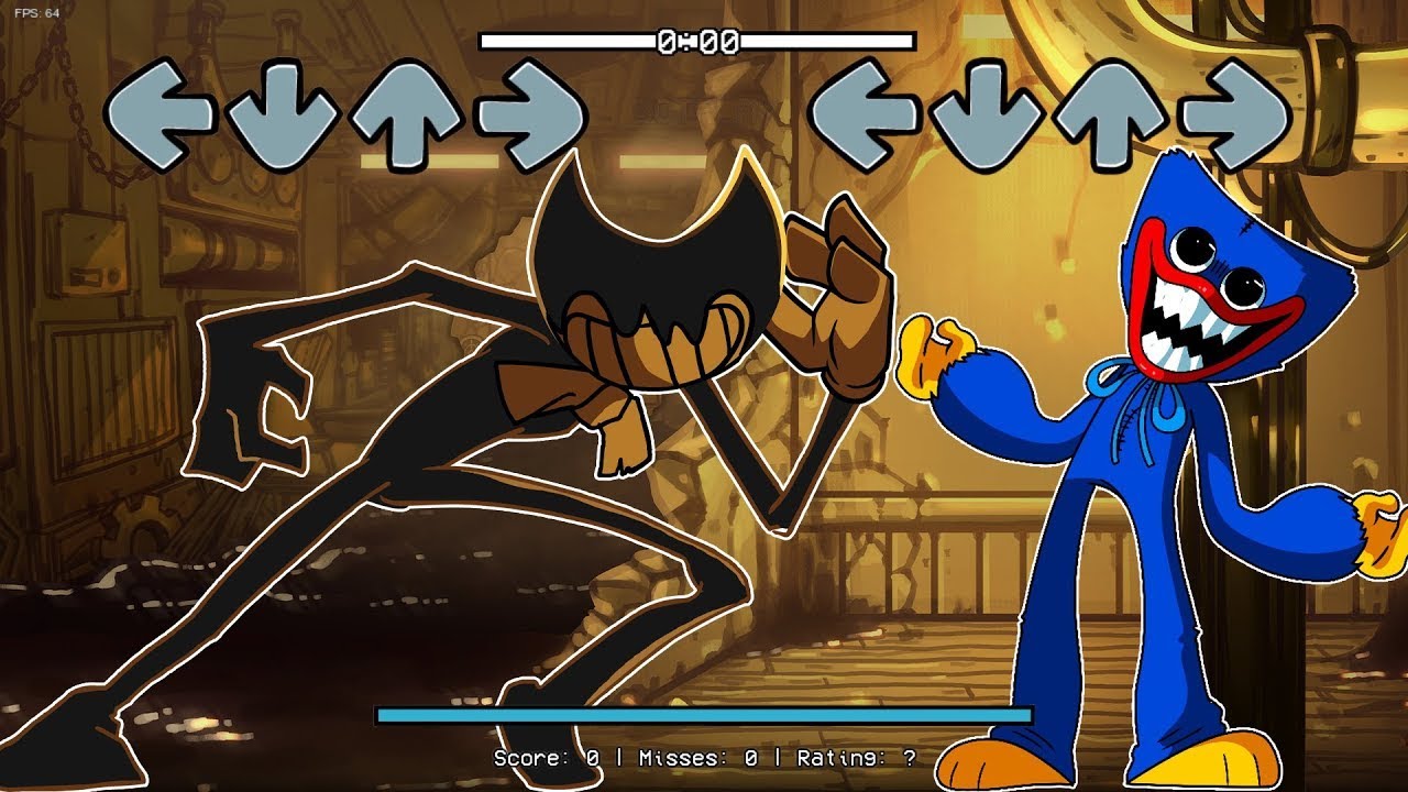 Huggy Wuggy Vs Indie Cross Bendy . Poppy Playtime x FNF Mod / Poppy VS ...