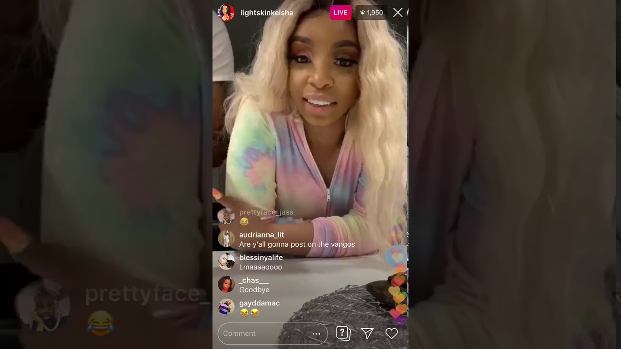 Lightskinkeisha On Instagram Live With Coco Vango - YouTube