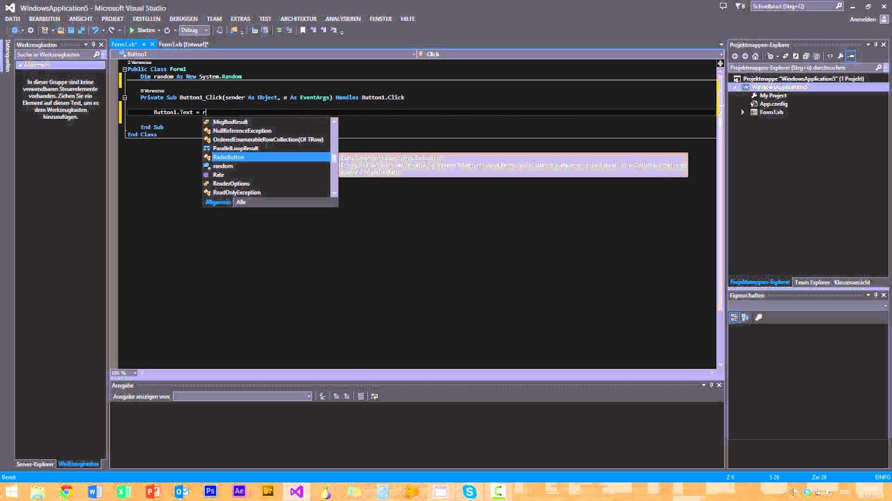 Visual Basic: Zufallsgenerator - YouTube