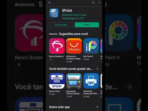 Como criar uma conta no aplicativo iPrint, para usar a mini impressora térmica