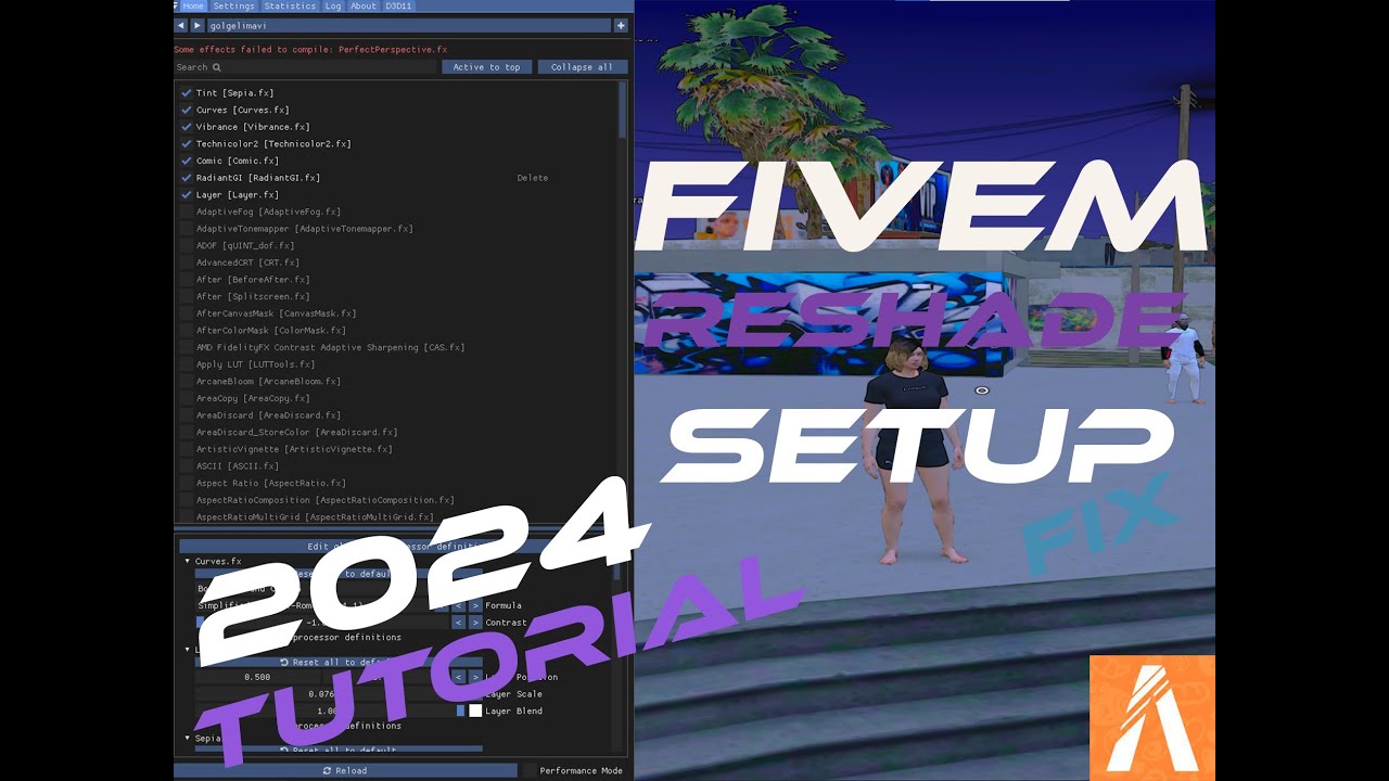 Fivem Reshade setup / Fivem reshade kurulum fix 2024 tutorial - YouTube