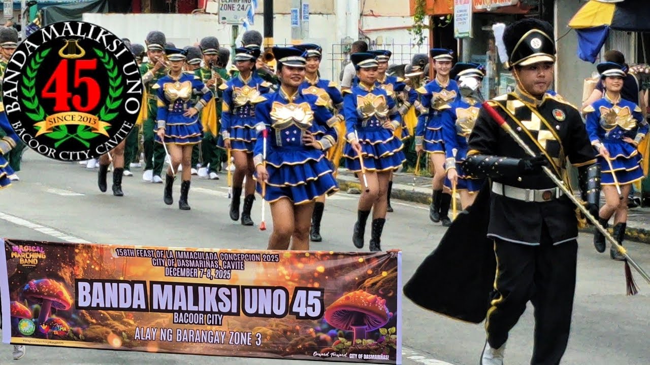 Banda Uno Maliksi 45 | Dasmarinas Latore & Fancy Drill Parade 2025 ...
