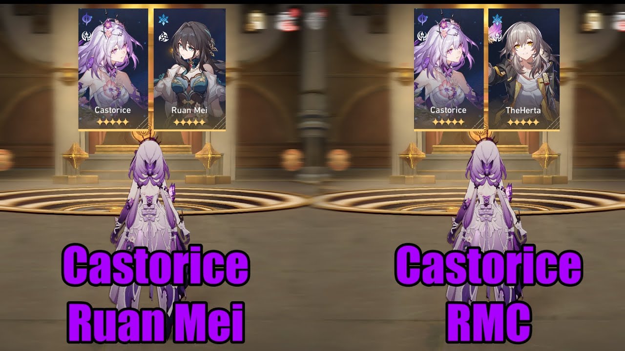 How Much Does Ruan Mei Vs RMC Buff Castorice ? || HSR - YouTube