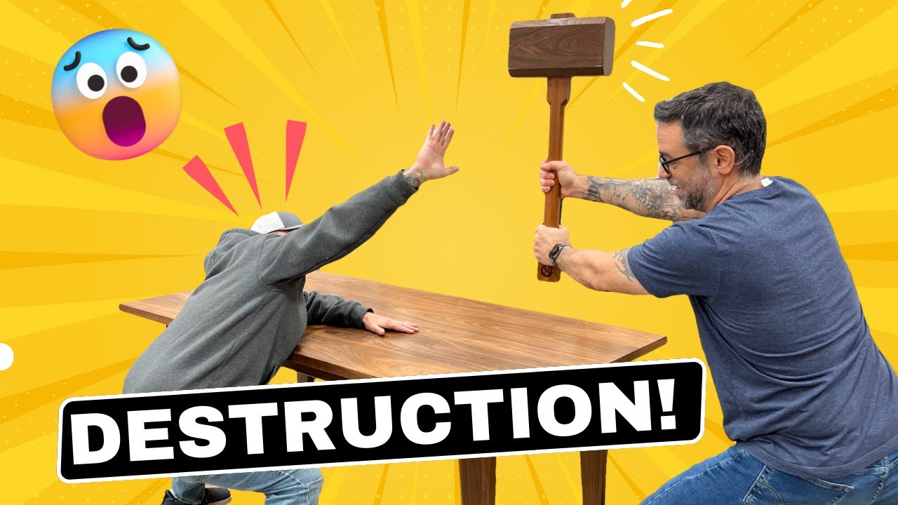 Destroying A Beautiful Dining Table! | The Wood Whisperer - YouTube