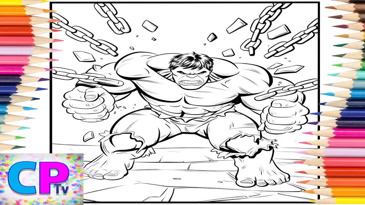 Hulk Breaks Free from His Chains/Strong Hulk in Creative Drawing ...