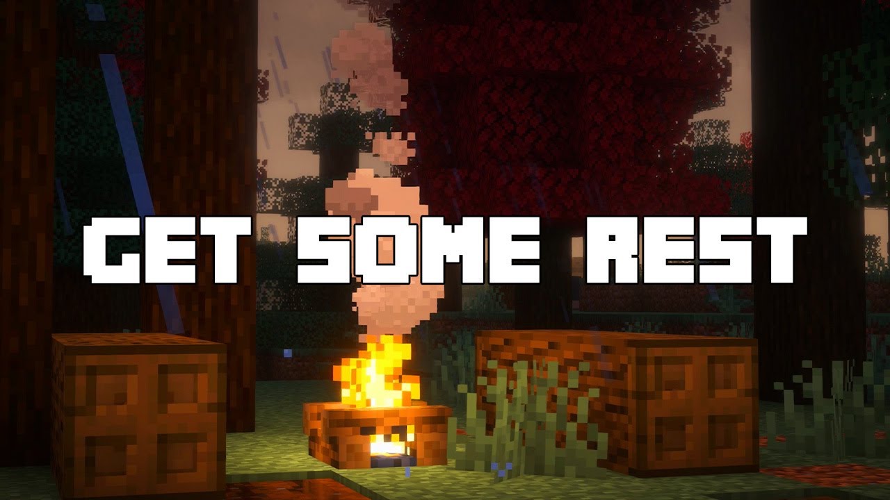 damn, you look tired… (minecraft music w/ rain & thunder) - YouTube