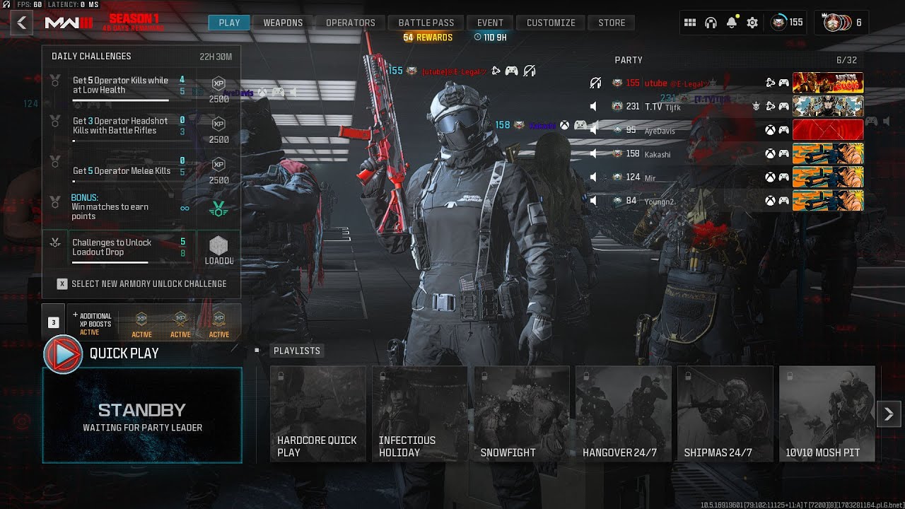 SND FULL 6 MAN SQUAD | cod mw3 🔴LIVE🔴- Modern Warfare 3 - YouTube