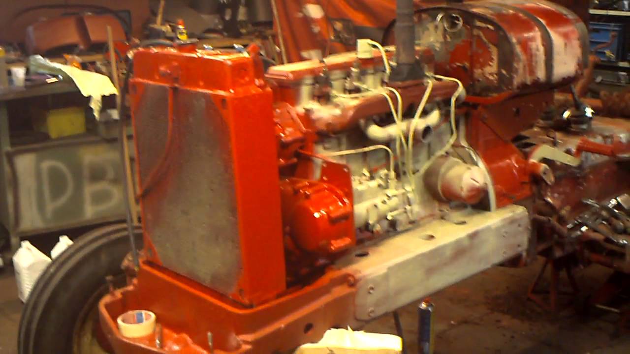 david brown 880 implematic, 1e keer lopen na het reviseren,david brown ...