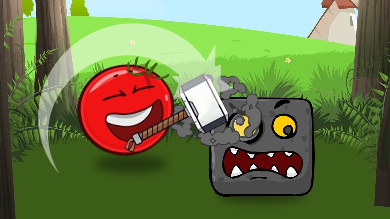 Tomato Hero Ball & Red Ball Fight Rock Boss In Green Hill - YouTube