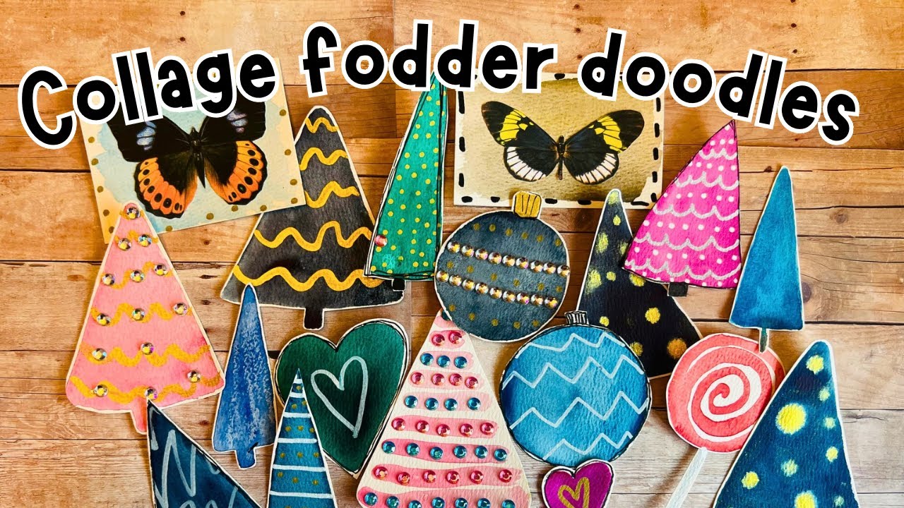 Easy COLLAGE FODDER Doodles | Doodles for Art Journals and Junk ...