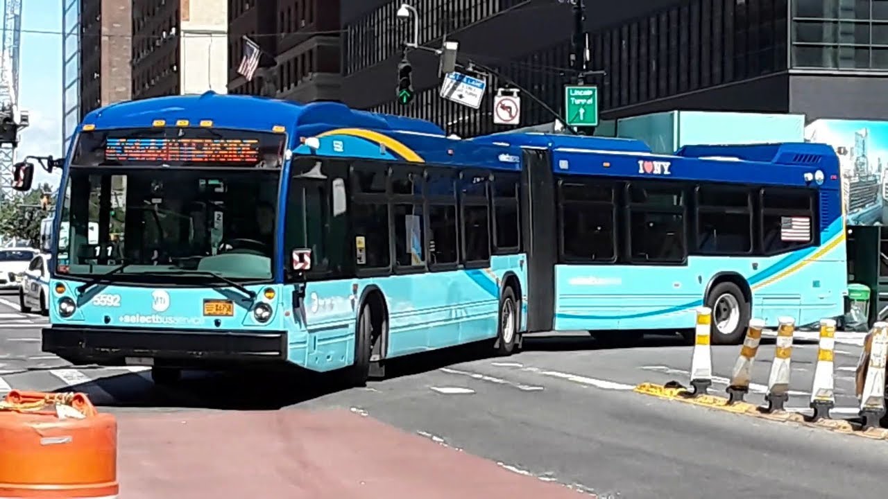 MTA: 2018-2019 NovaBus LFSA's [5496]/[5592] M34/M34A SBS's - YouTube