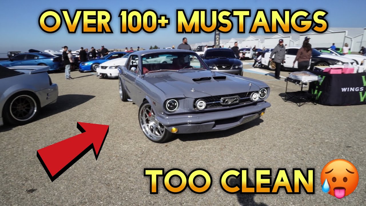 My Nissan Ends Up At The Biggest Mustang Meet In California - YouTube