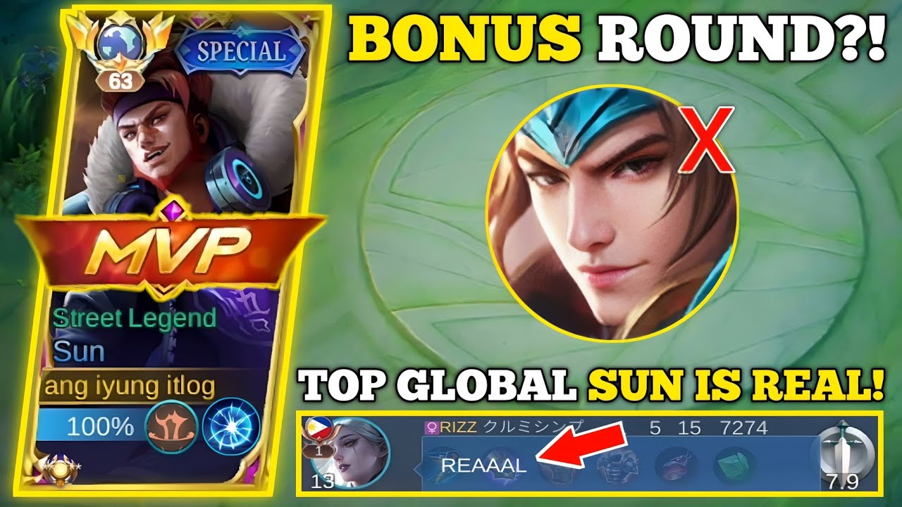 TOP GLOBAL SUN IS REAL!🥚| SUN VS. ZILONG -MLBB🔥 #topglobalsun # ...