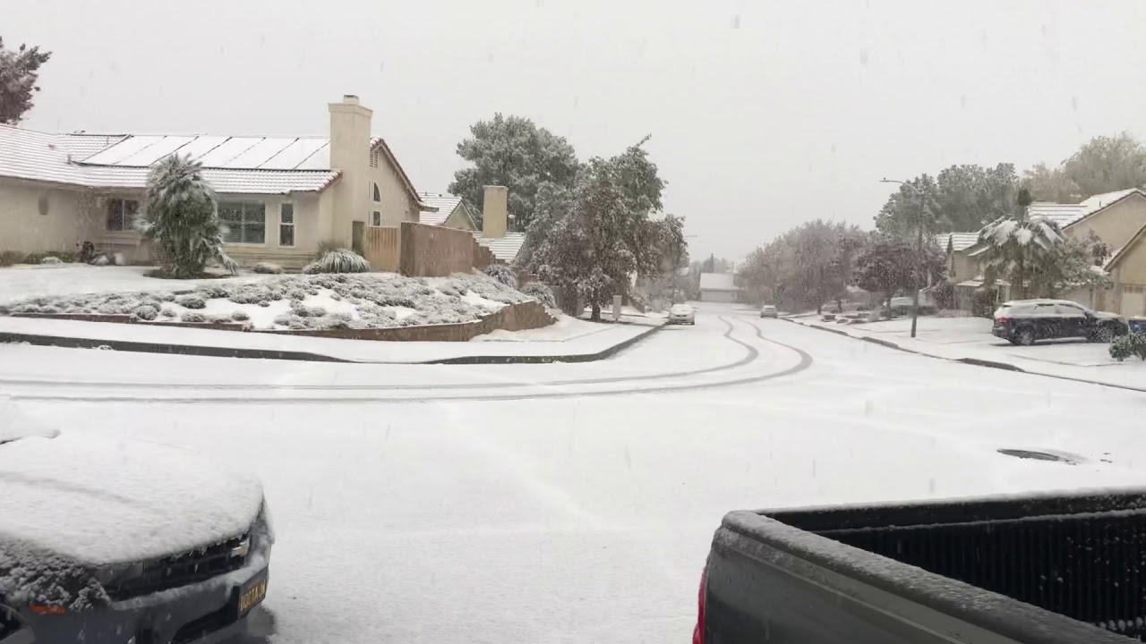 Thanksgiving Snow in Palmdale - 11-28-19 - YouTube